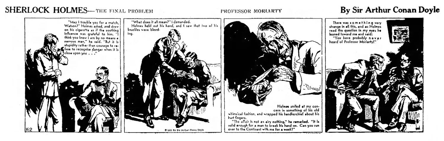The Final Problem (comic strip 1931) - The Arthur Conan Doyle Encyclopedia