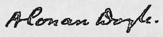 Signatures - The Arthur Conan Doyle Encyclopedia