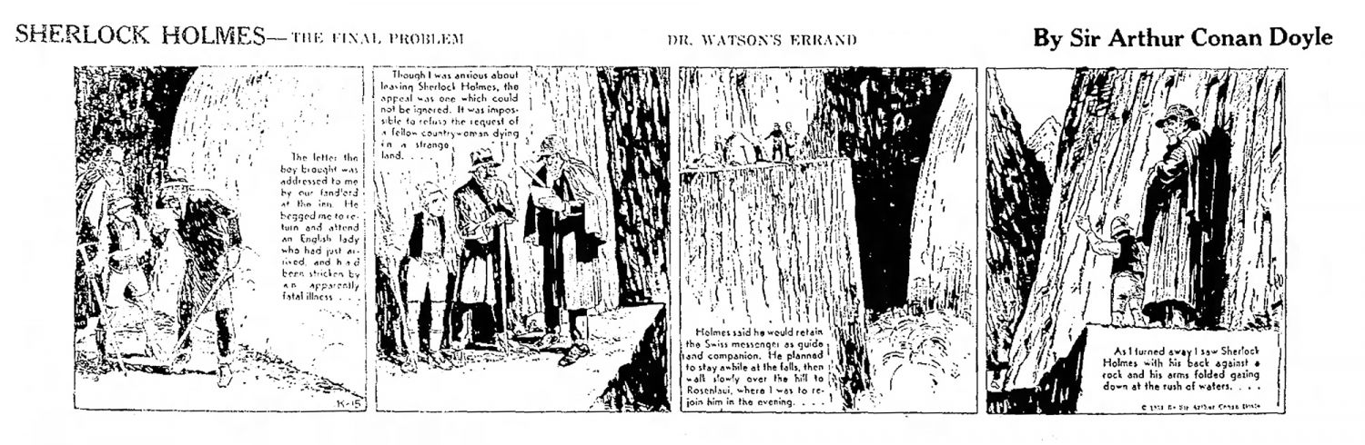 The Final Problem (comic strip 1931) - The Arthur Conan Doyle Encyclopedia